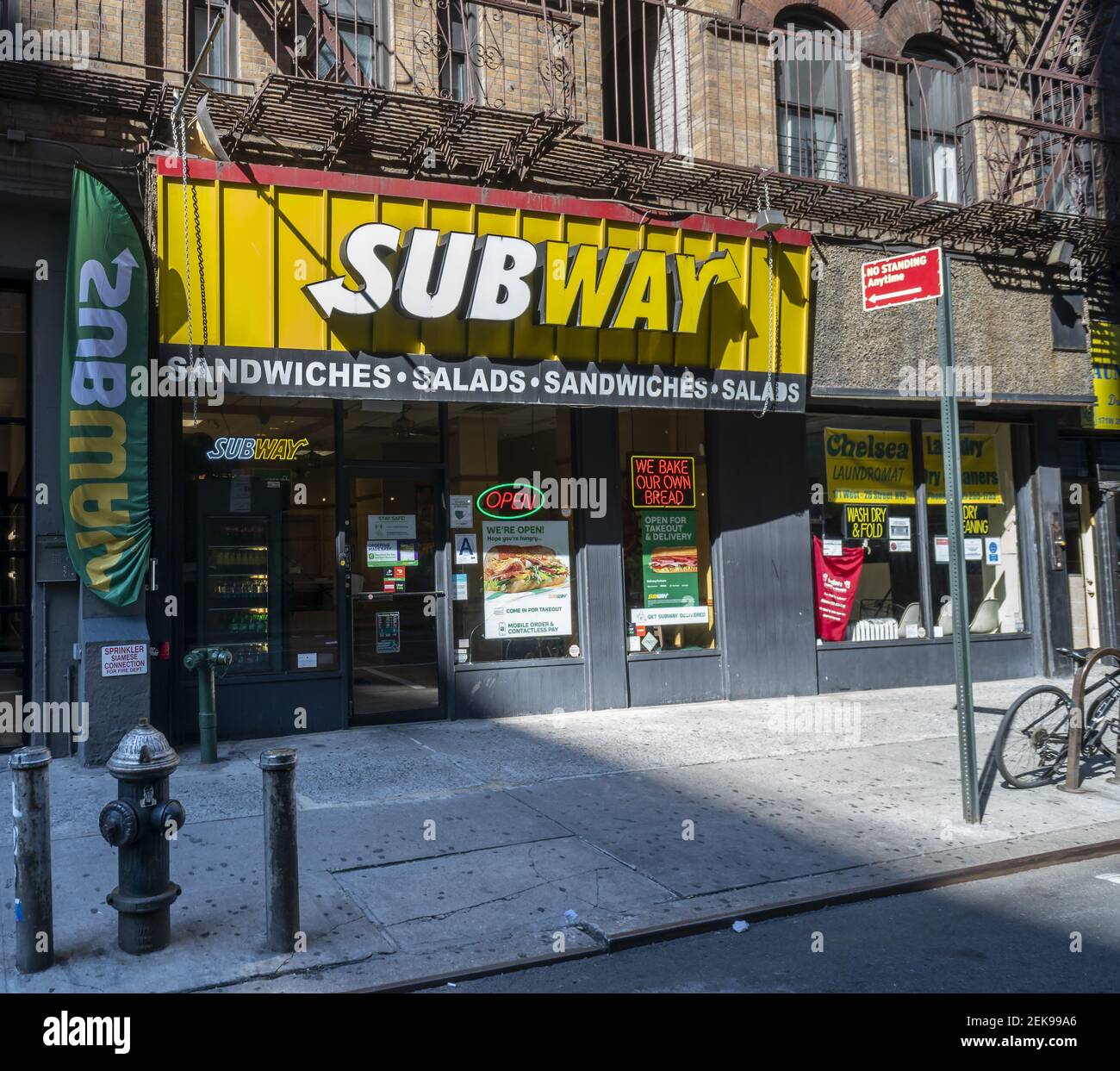 A franchise of the Subway sandwich chain in the Chelsea neighborhood in ...