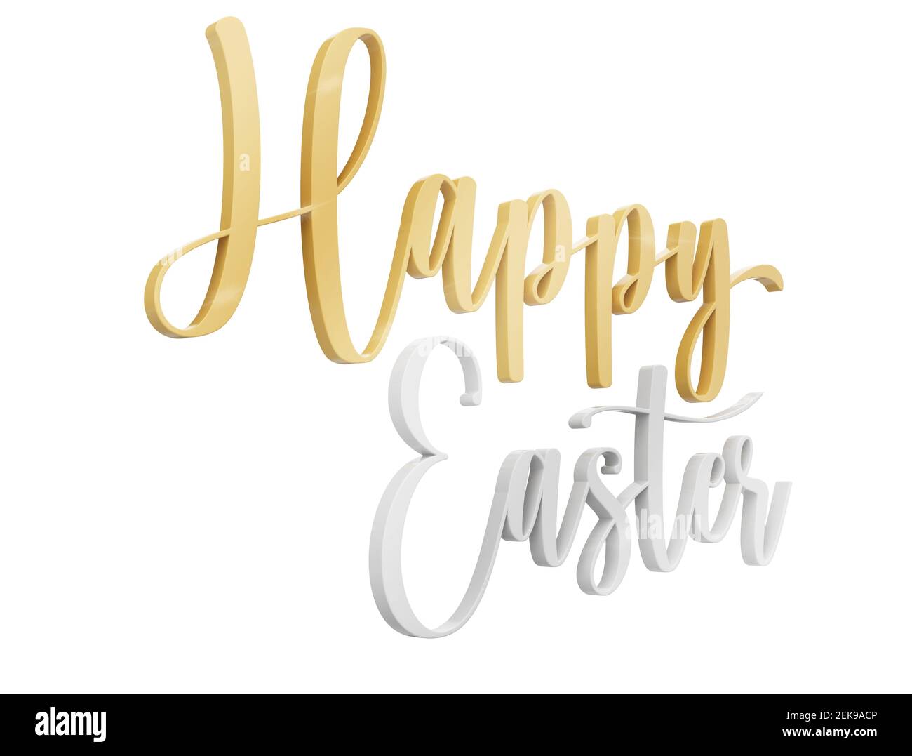 Happy Easter Hand lettering Greeting Card. Typographical Vector ...