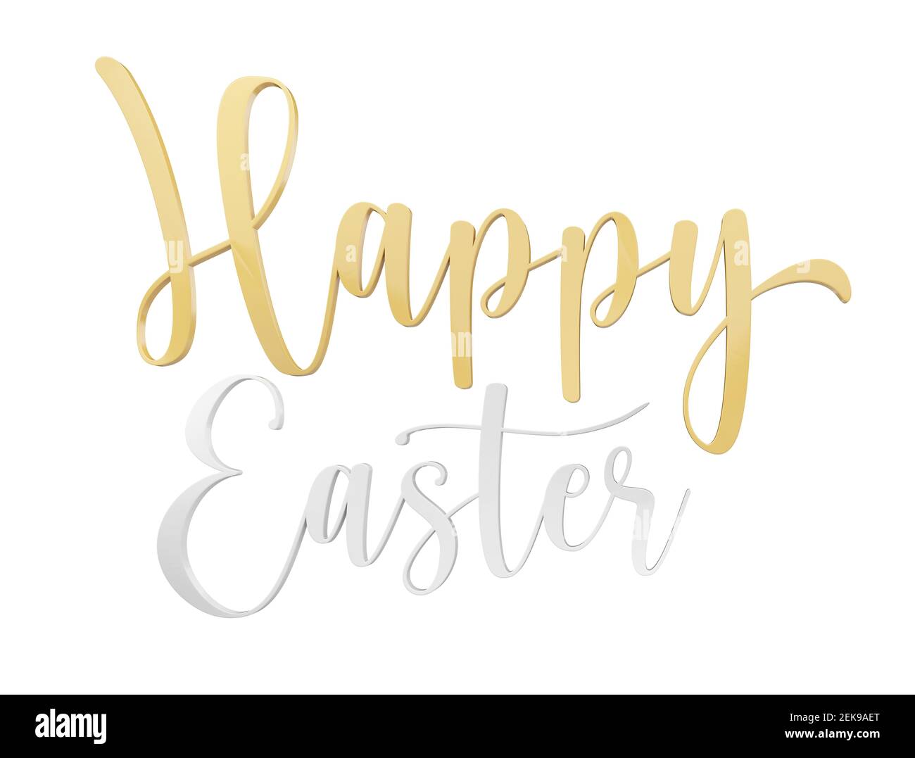 Happy Easter Hand lettering Greeting Card. Typographical Vector ...