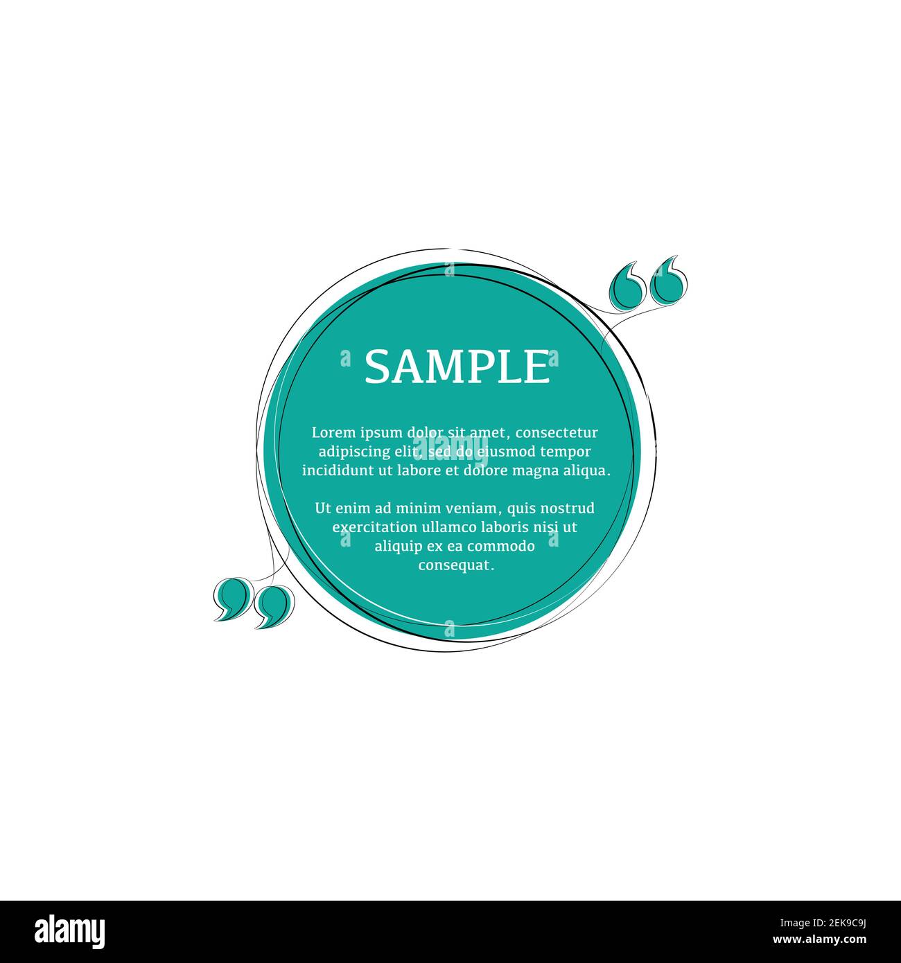 Quote circle outline frame Stock Vector Image & Art - Alamy