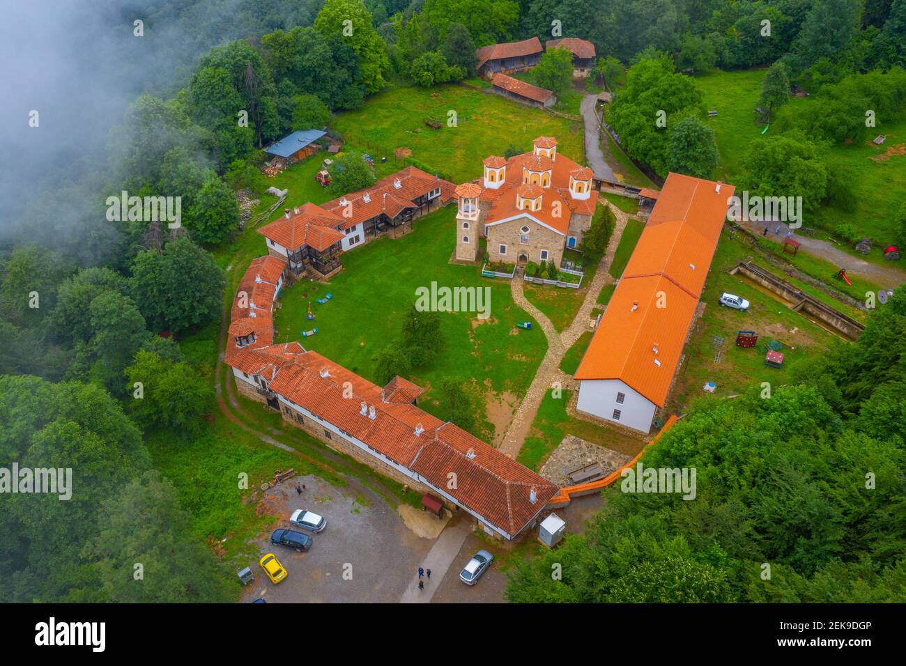 Holy Trinity monastery - Varovitets near Etropole, Bulgaria Stock Photo ...