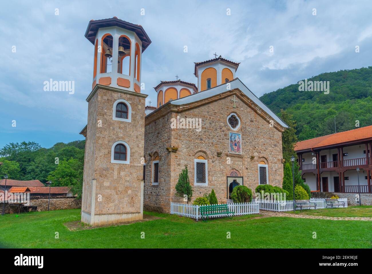 Holy Trinity monastery - Varovitets near Etropole, Bulgaria Stock Photo ...