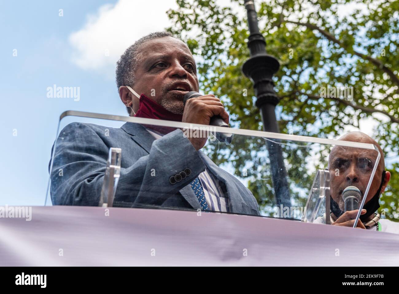 NYC Deputy Mayor J. Phillip Thompson speaks at "Power of Prayer" rally ...