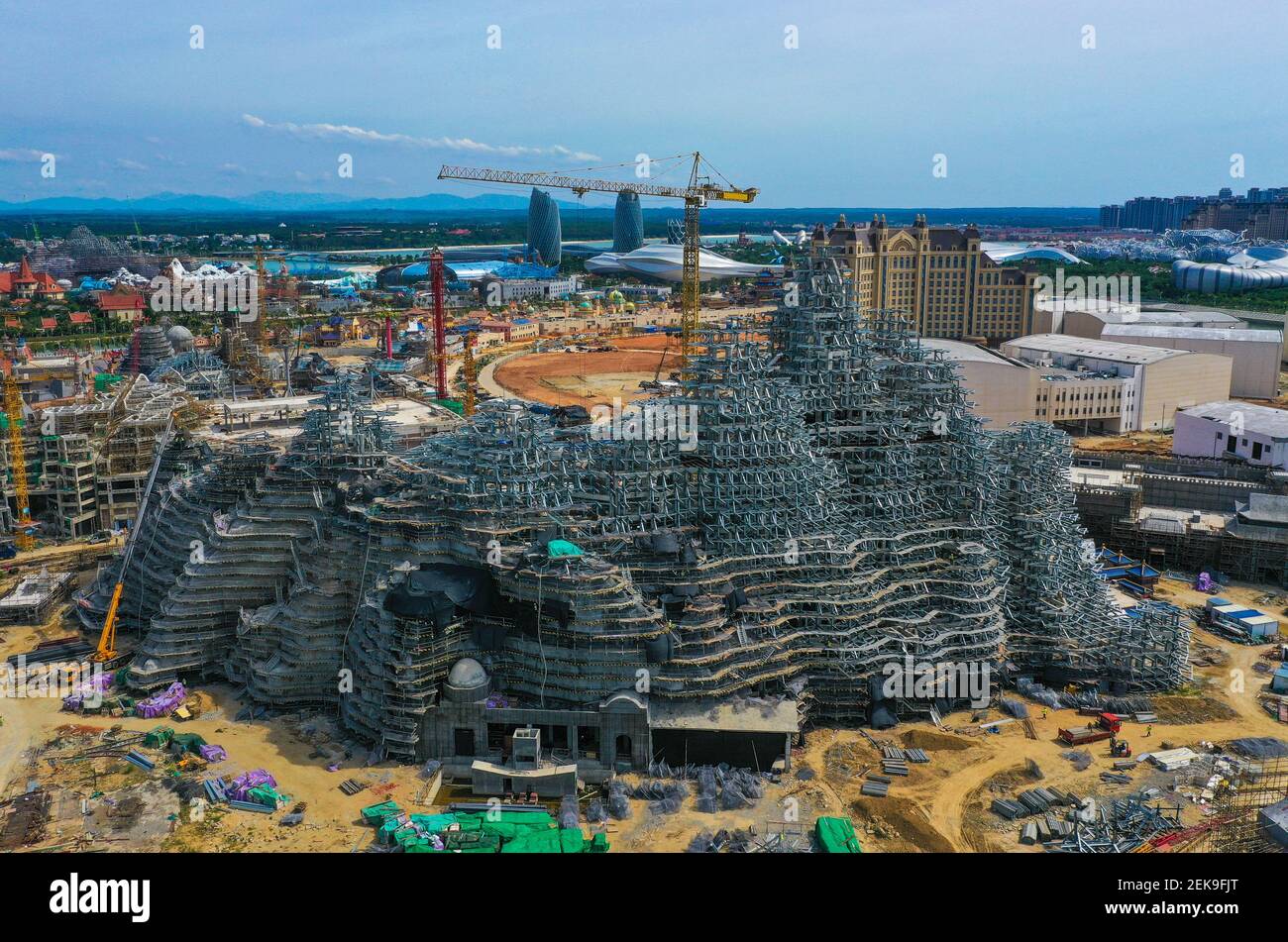 After 8 years construction, Ocean Flower Island, the artificial ...