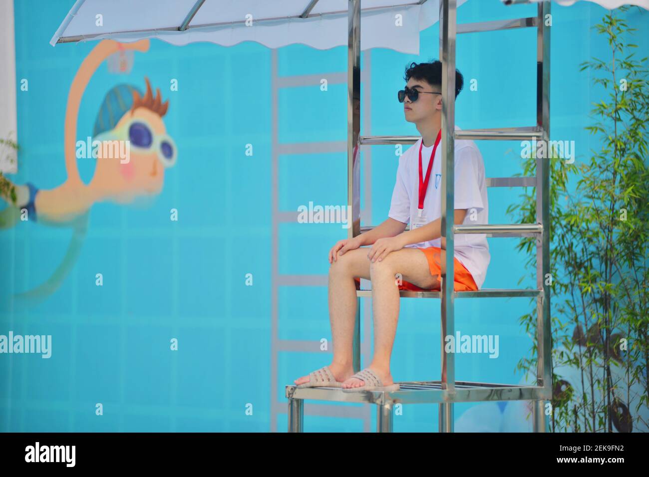 Shanghaiï¼ŒCHINA-Hongkou Swimming Pool, the oldest swimming pool in ...