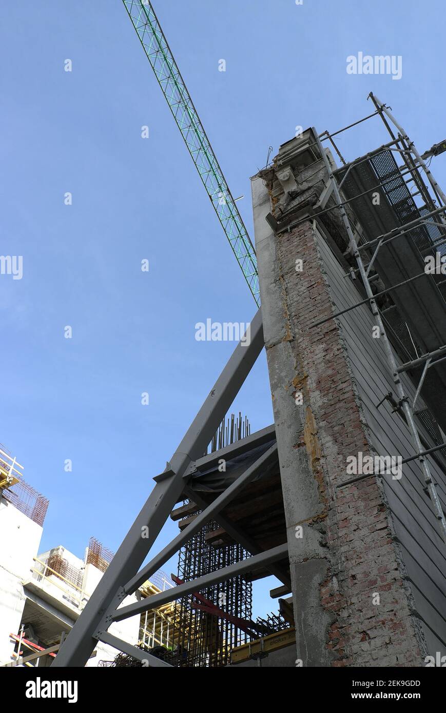 Construction and building renovation work, Bucharest, Romania, 2021 ...