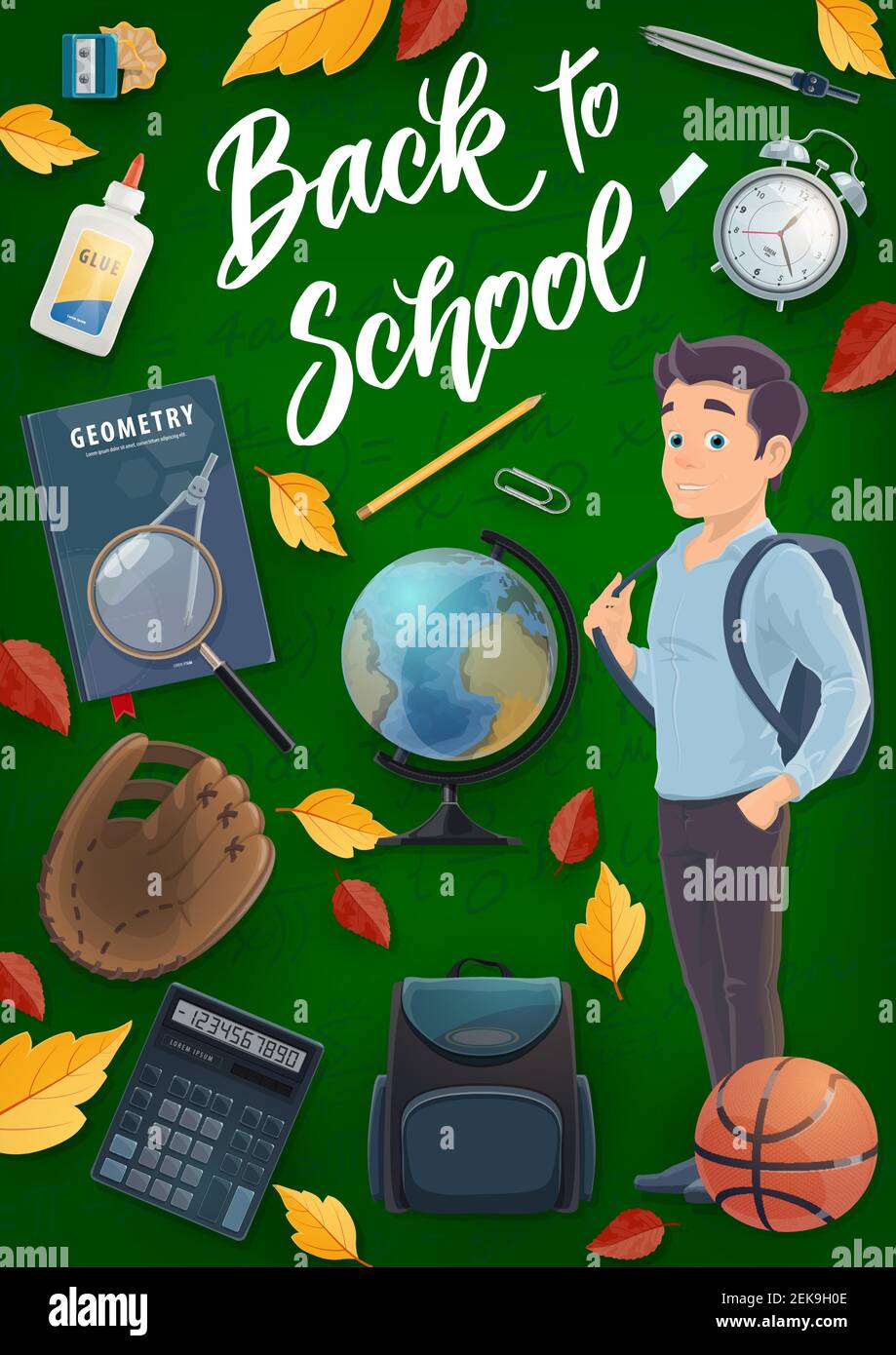 School bas cartoon hi-res stock photography and images - Alamy