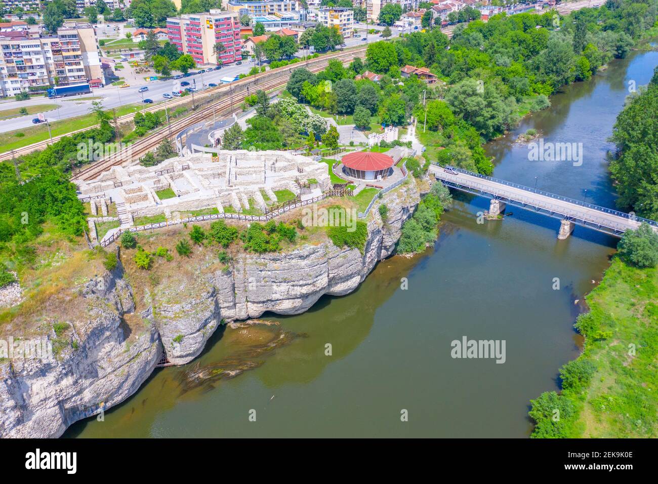 Archaeological complex Citadel in Bulgarian town Mezdra Stock Photo - Alamy