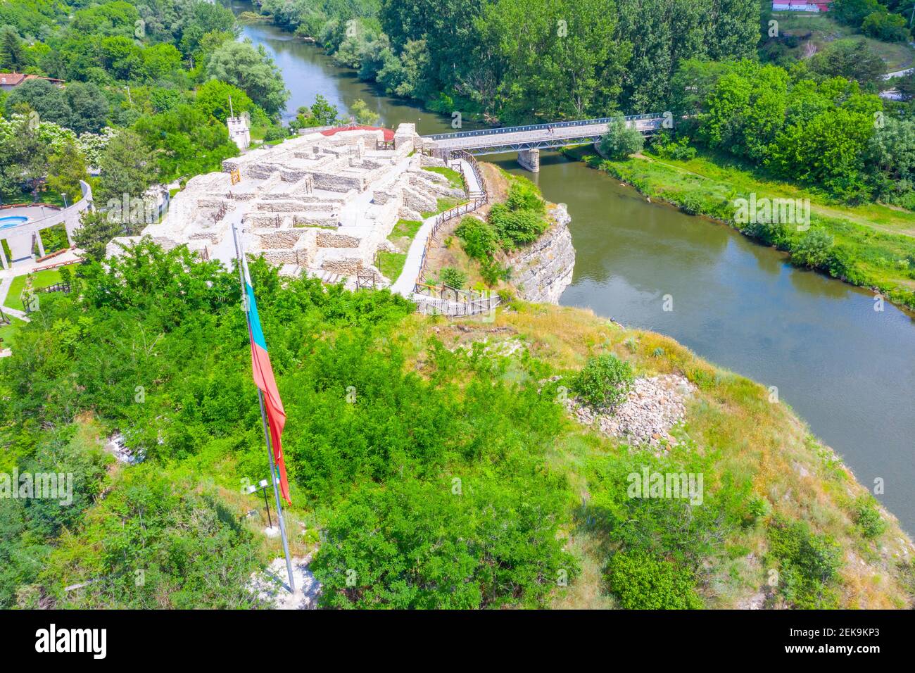 Archaeological complex Citadel in Bulgarian town Mezdra Stock Photo - Alamy
