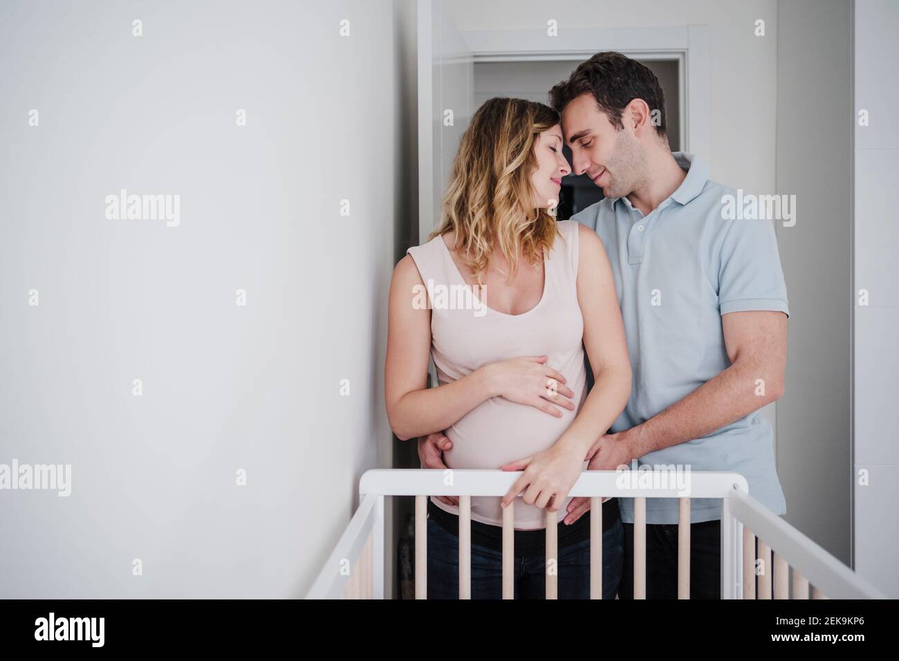 Couple in bed face to face hi-res stock photography and images - Alamy