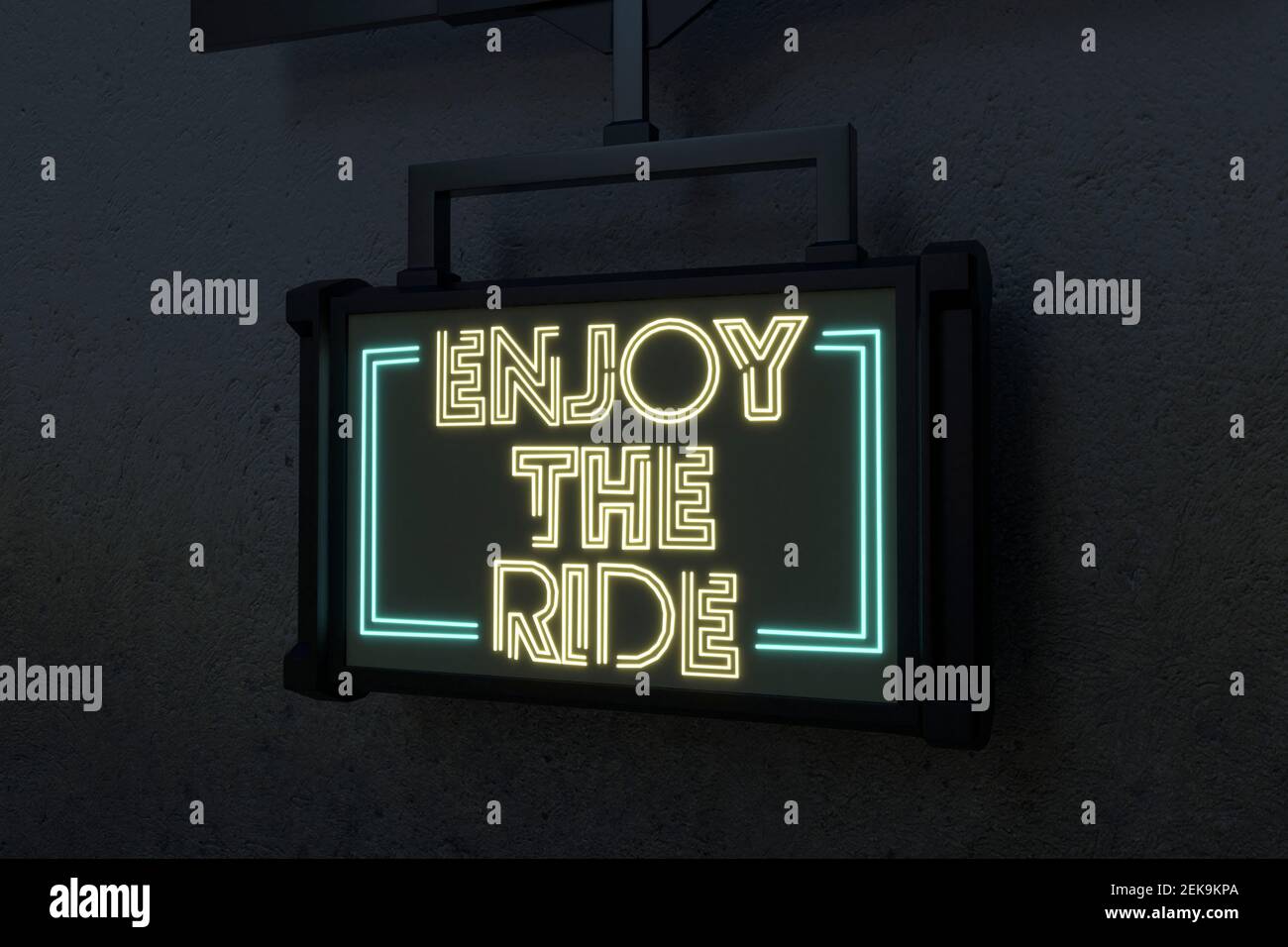 Illuminated text in neon lighting on black background Stock Photo - Alamy