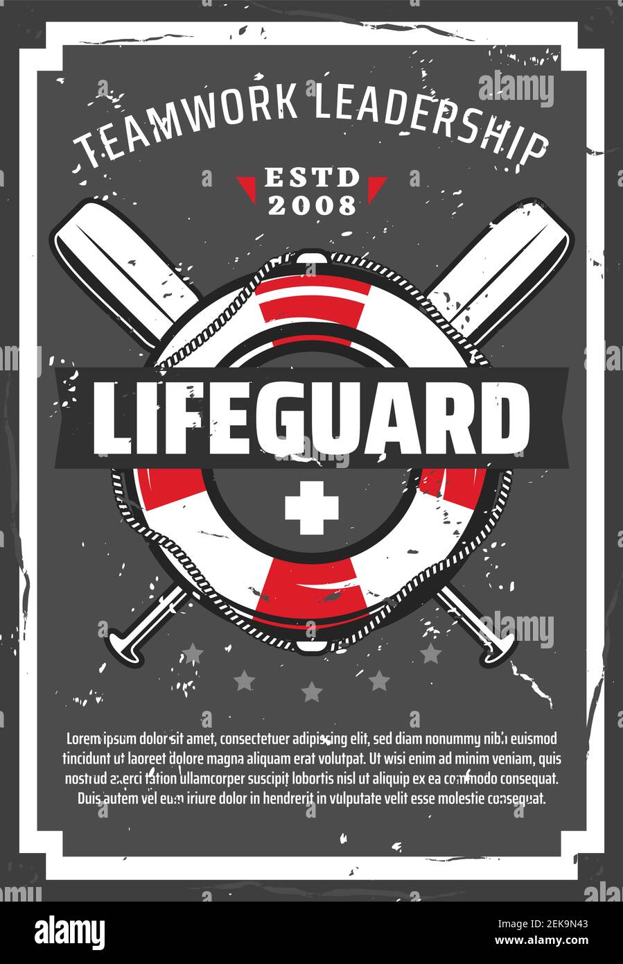 Lifeguard water safety poster hi-res stock photography and images - Alamy