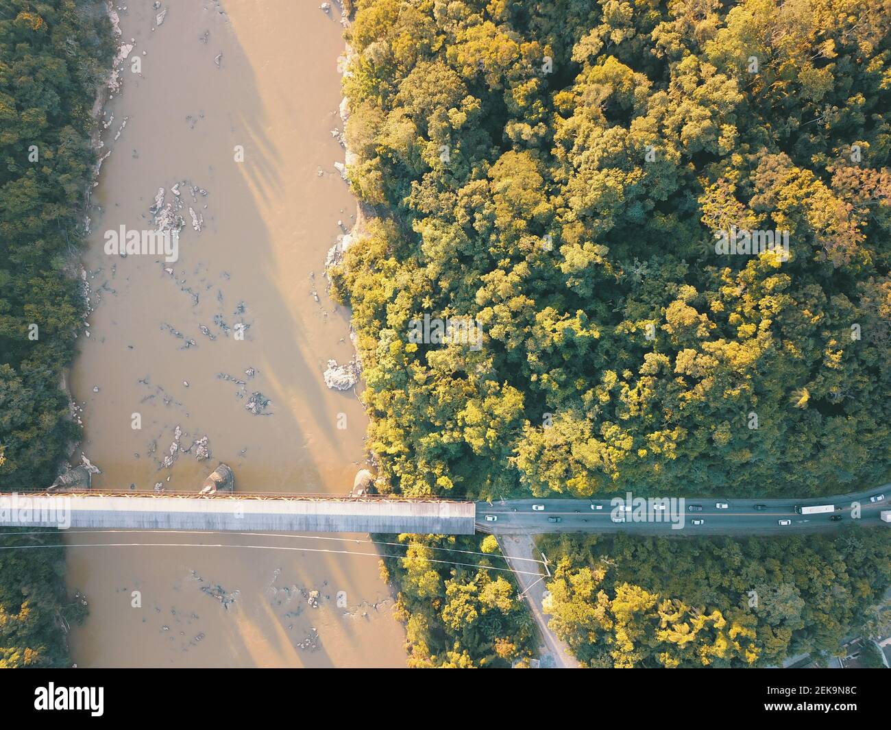 Aerial View of Salto Iron Bridge at Blumenau, Brazil Stock Photo - Alamy