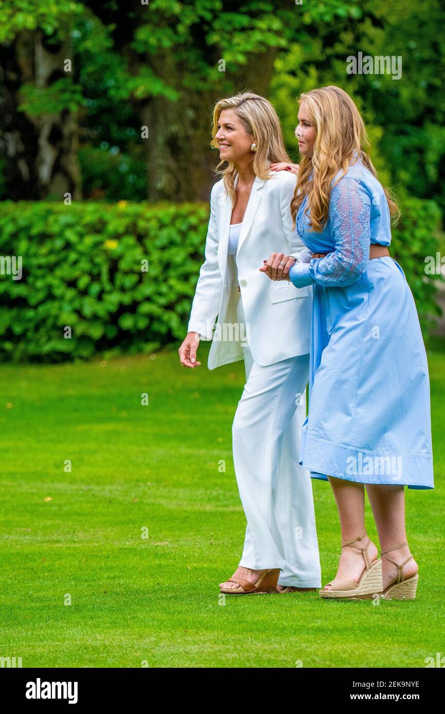 Queen Maxima of the Netherlands and Princess Amalia during the annual ...