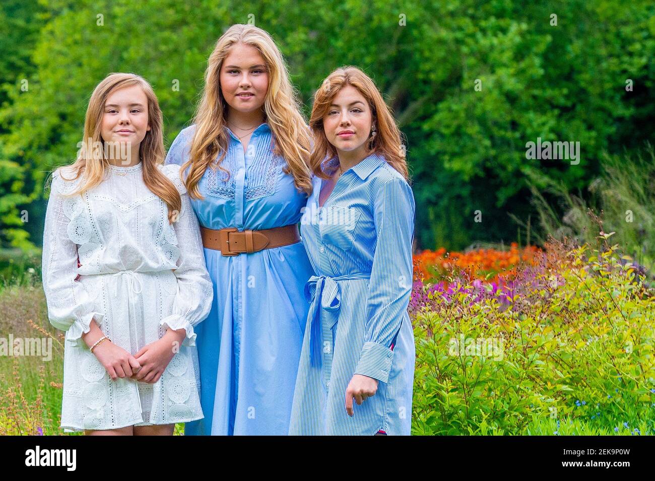 Princess Amalia, Princess Alexia and Princess Ariane of the Netherlands ...