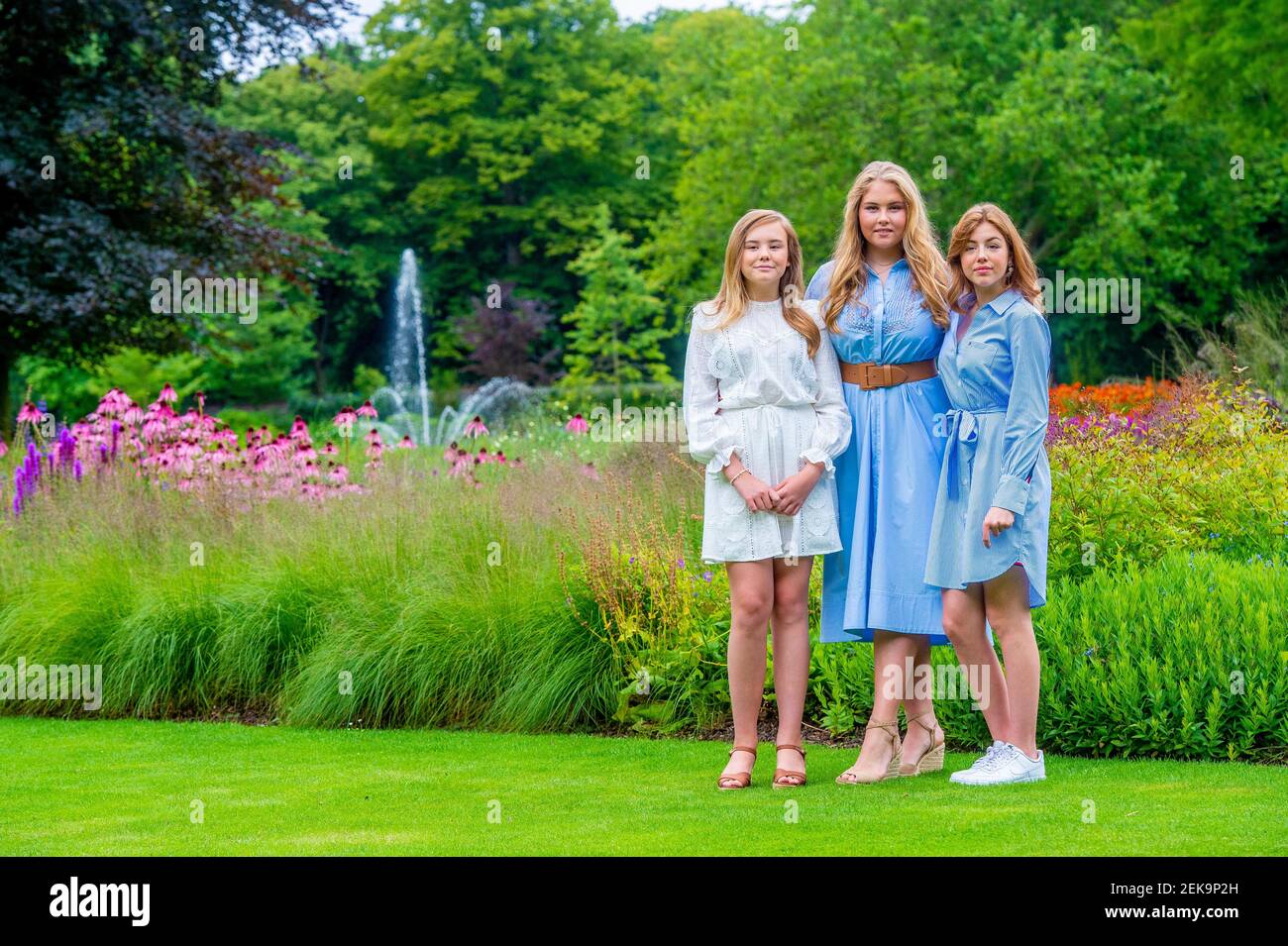 Princess Amalia, Princess Alexia and Princess Ariane of the Netherlands ...