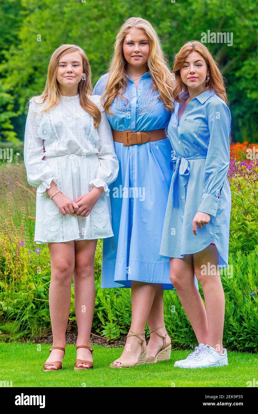 Princess Amalia, Princess Alexia and Princess Ariane of the Netherlands ...
