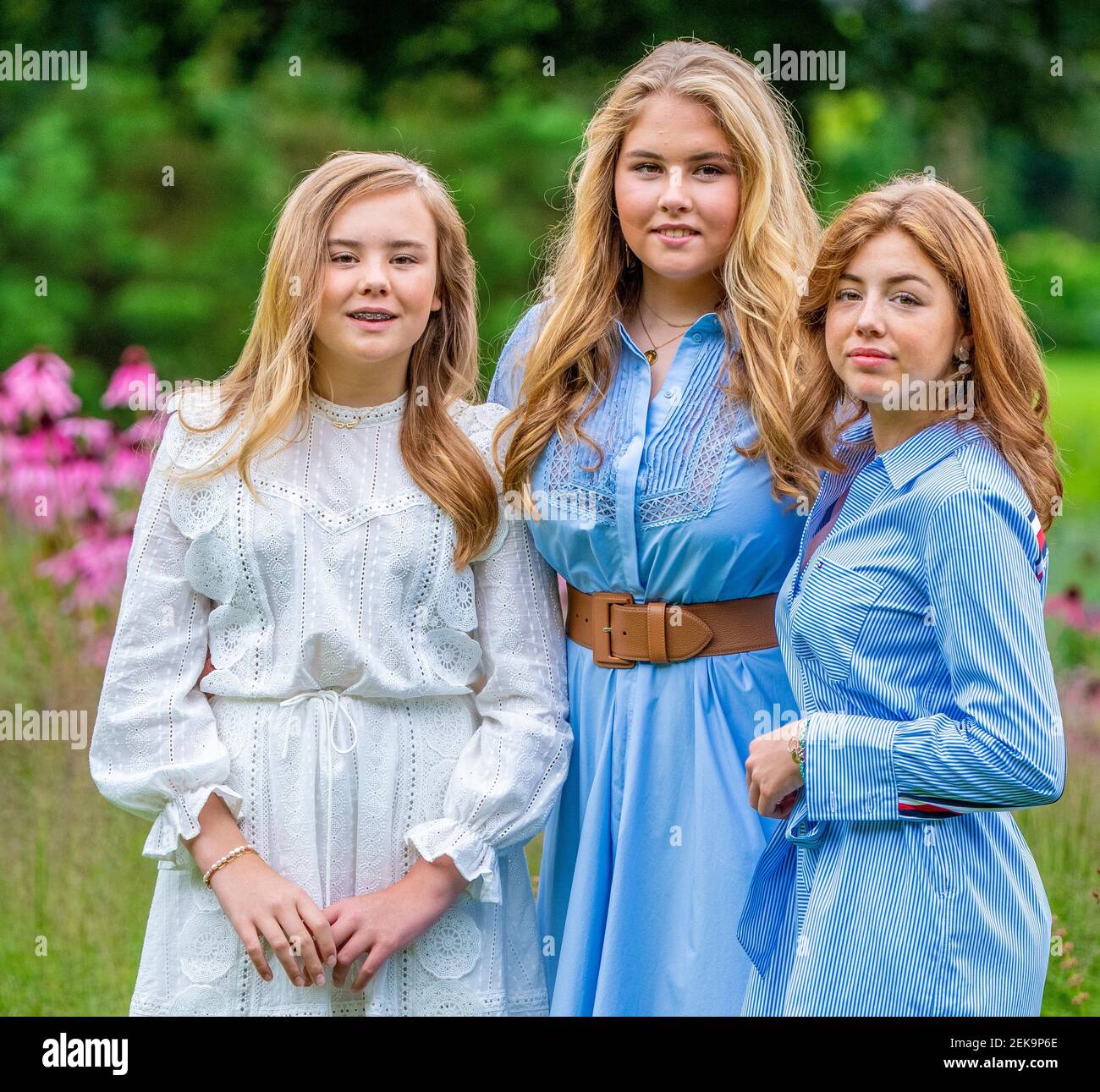 Princess Amalia, Princess Alexia and Princess Ariane of the Netherlands ...