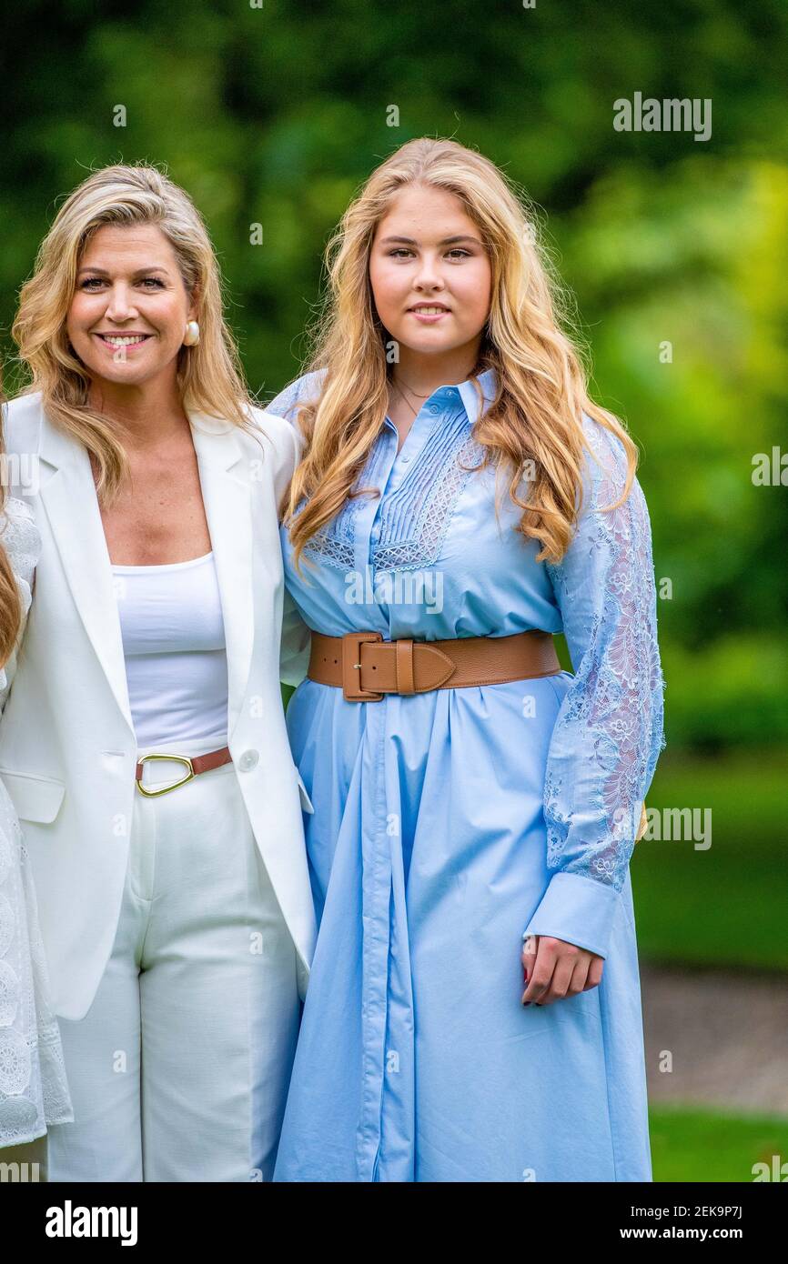 Queen Maxima of the Netherlands and Princess Amalia during the annual ...
