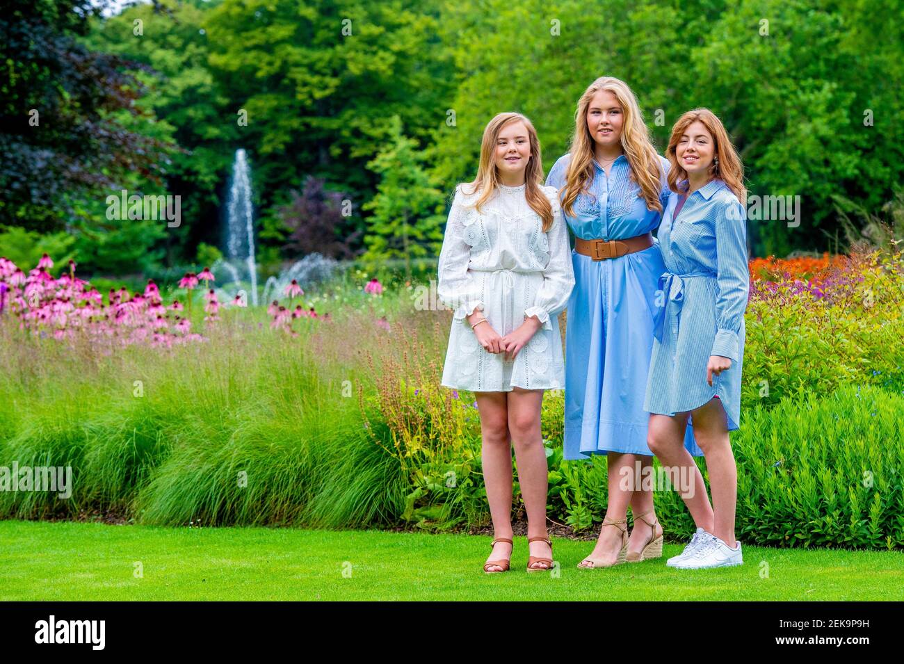 Princess Amalia, Princess Alexia and Princess Ariane of the Netherlands ...
