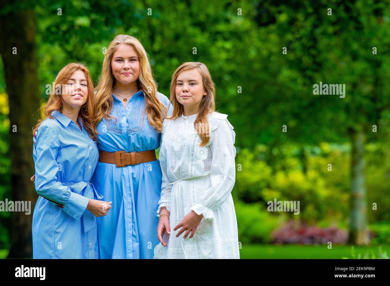 Princess Amalia, Princess Alexia and Princess Ariane of the Netherlands ...