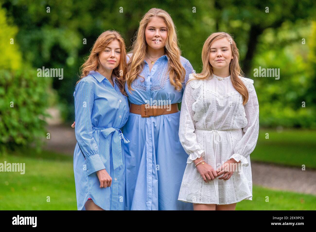 Princess Amalia, Princess Alexia and Princess Ariane of the Netherlands ...