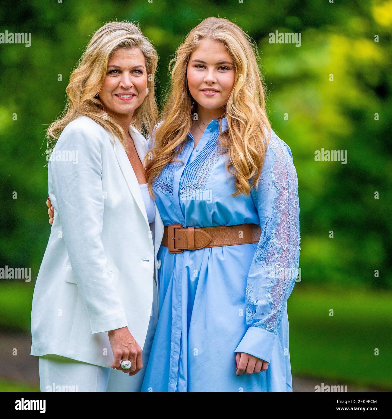 Queen Maxima of the Netherlands and Princess Amalia during the annual ...