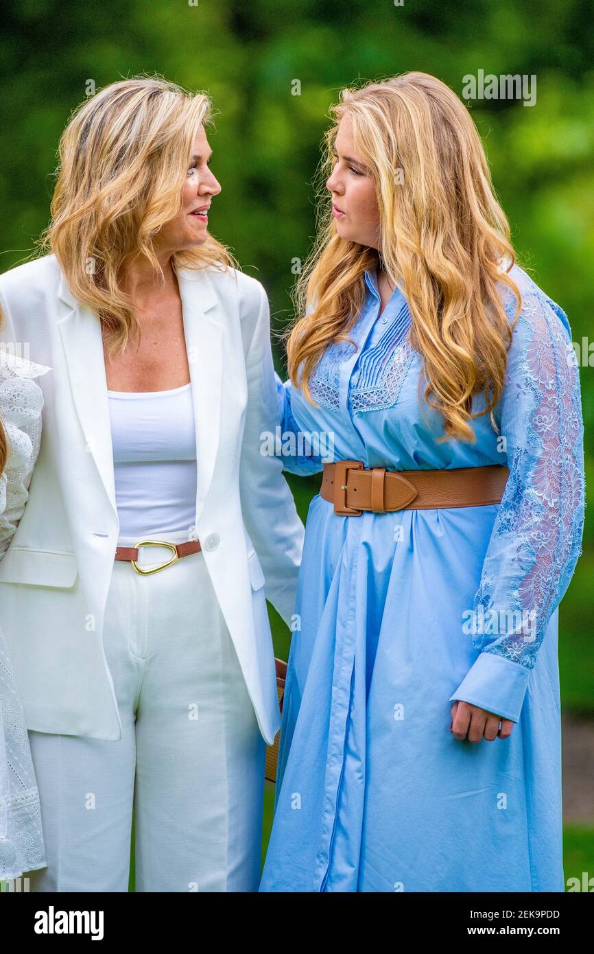 Queen Maxima of the Netherlands and Princess Amalia during the annual ...