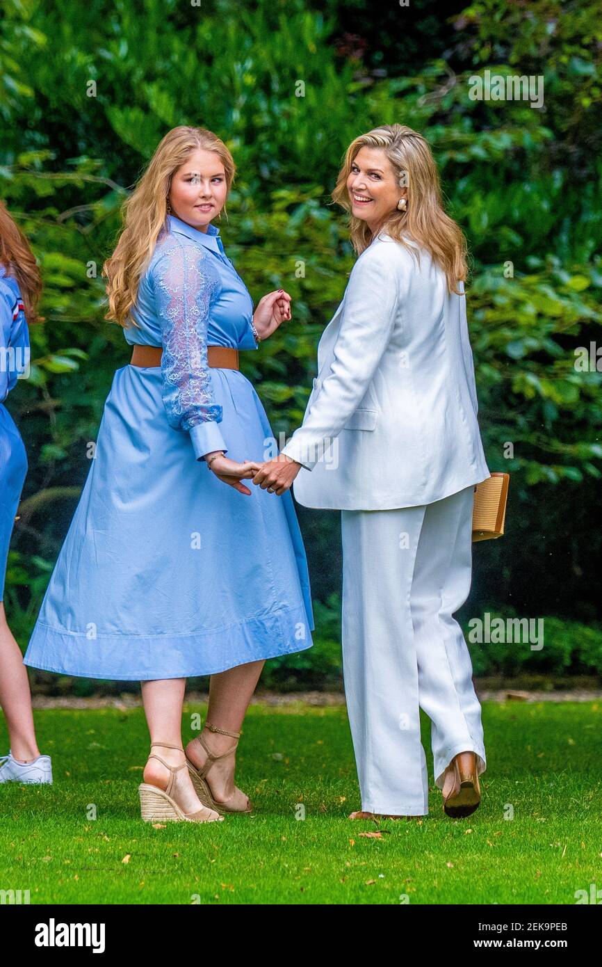 Queen Maxima of the Netherlands and Princess Amalia during the annual ...