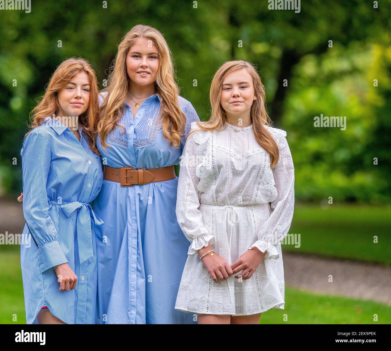 Princess Amalia, Princess Alexia and Princess Ariane of the Netherlands ...