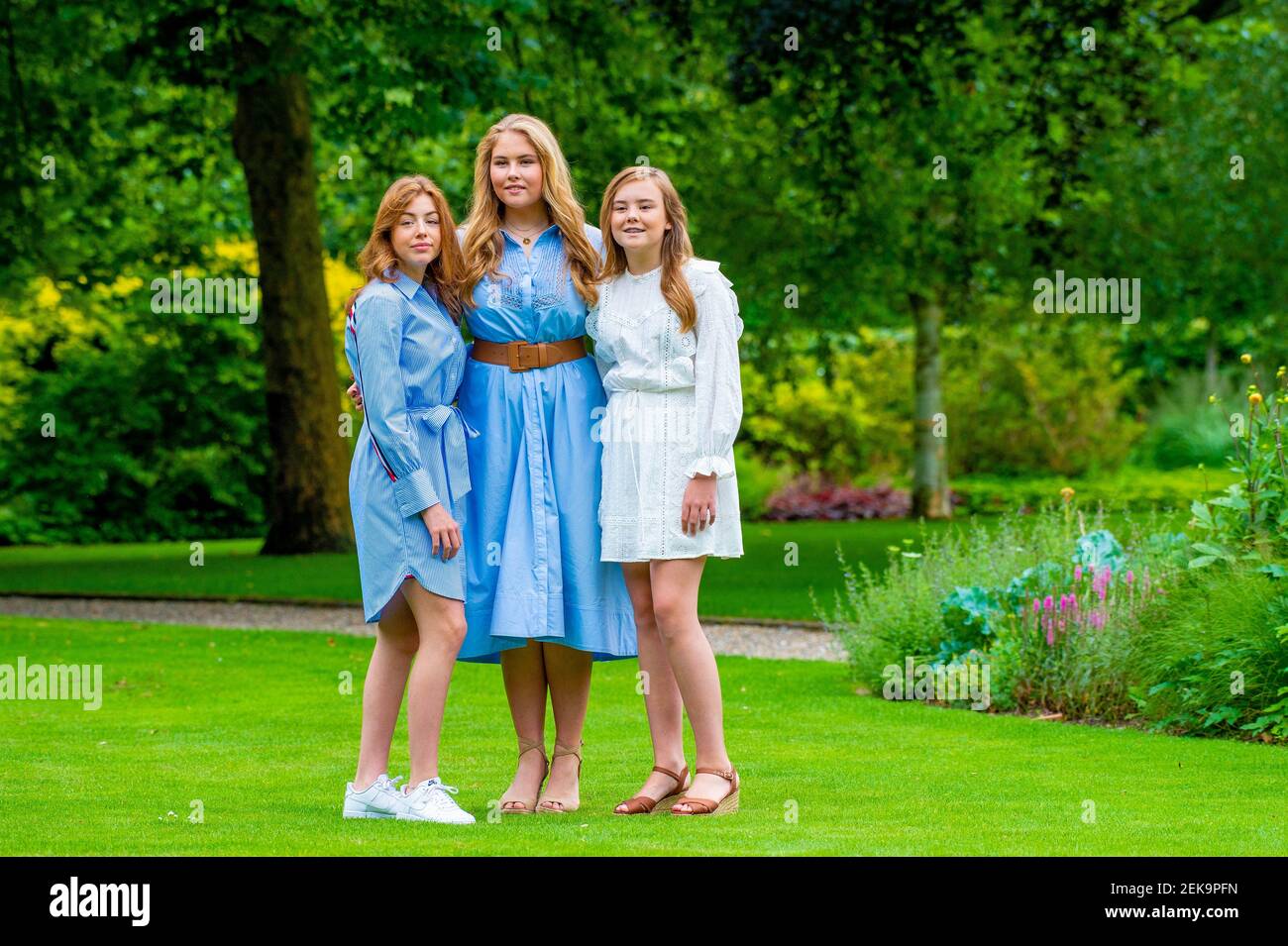Princess Amalia, Princess Alexia and Princess Ariane of the Netherlands ...