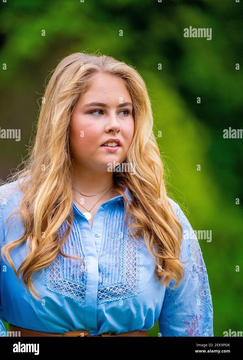 Princess Amalia of the Netherlands during the annual summer photo ...