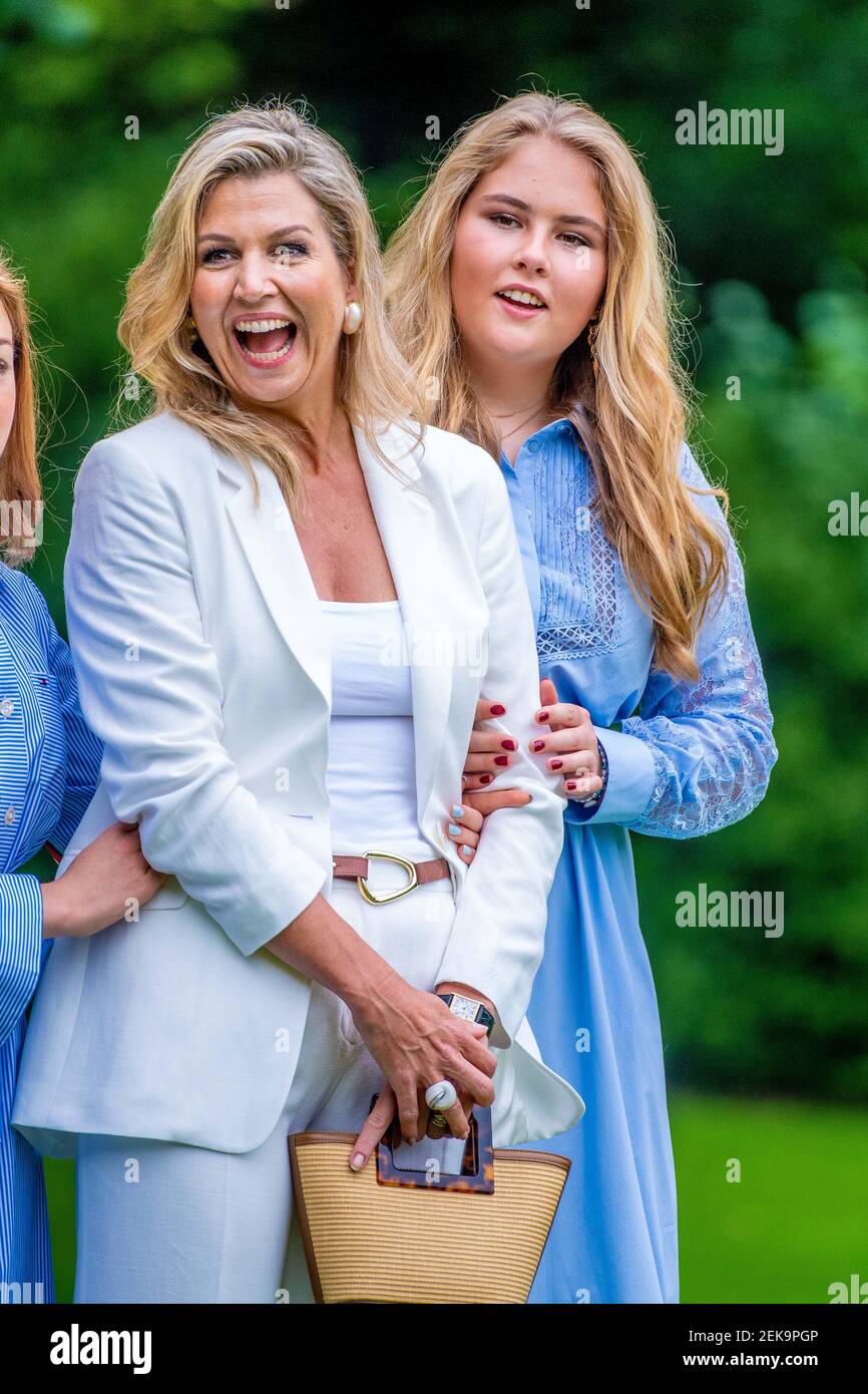 Queen Maxima of the Netherlands and Princess Amalia during the annual ...