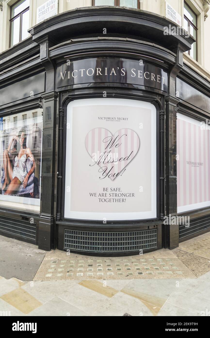 Victoria’s Secret store in the prestigious New Bond Street. (Photo by ...
