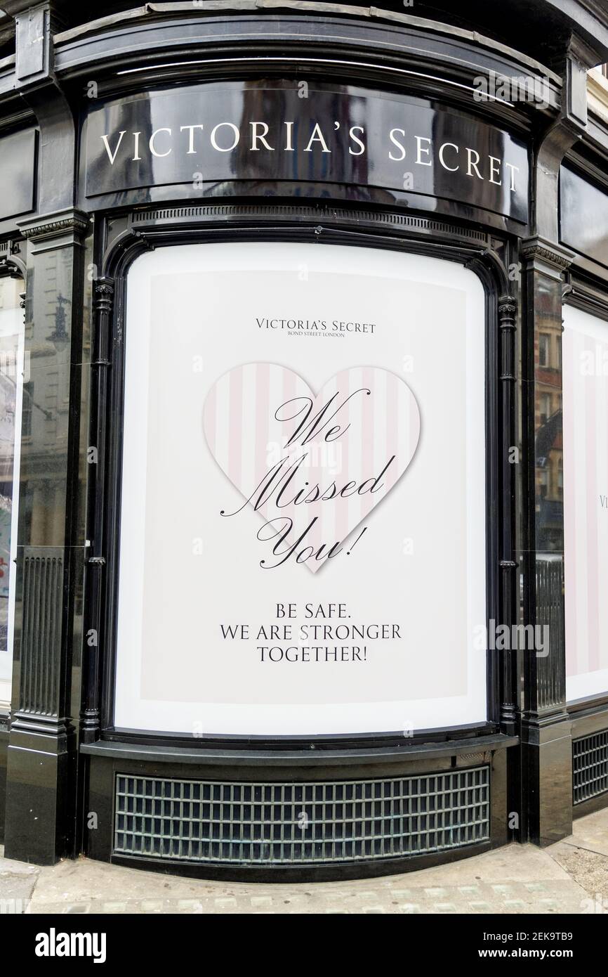 Victoria’s Secret store in the prestigious New Bond Street. (Photo by ...