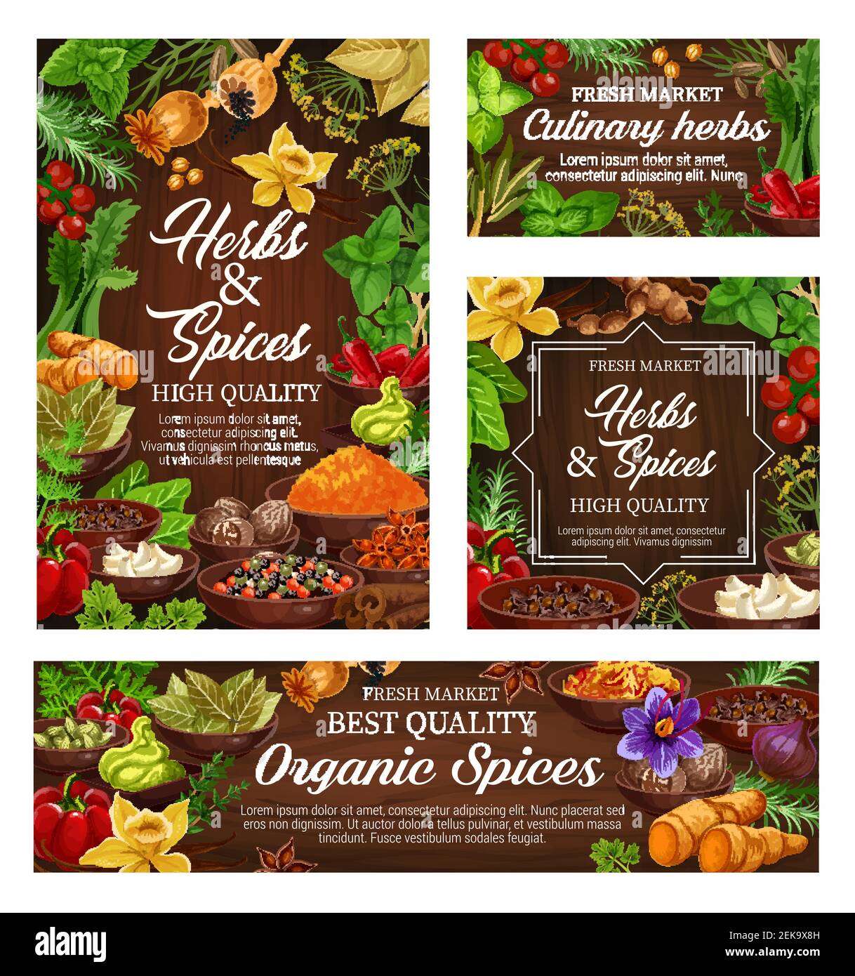 Chilli powder spices seasonings Stock Vector Images - Alamy