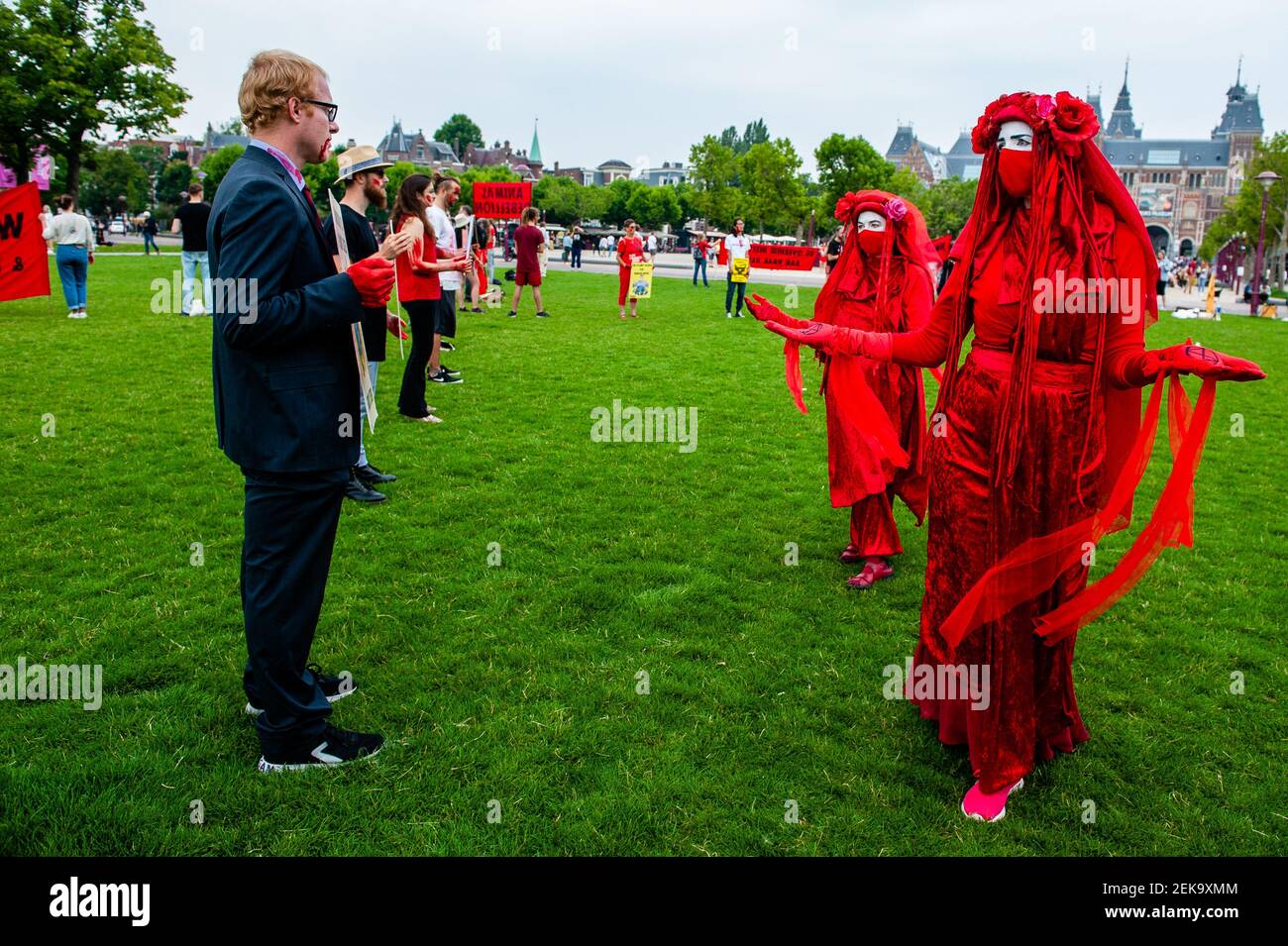 The Red Rebels showing their support, performing during the ...