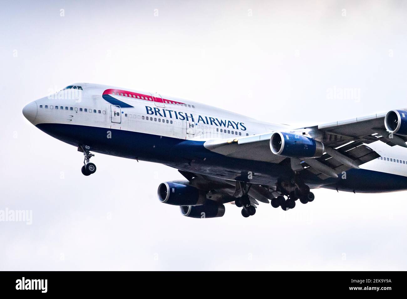 British Airways Boeing 747 Jumbo Jet aircraft with registration G-BYGD ...