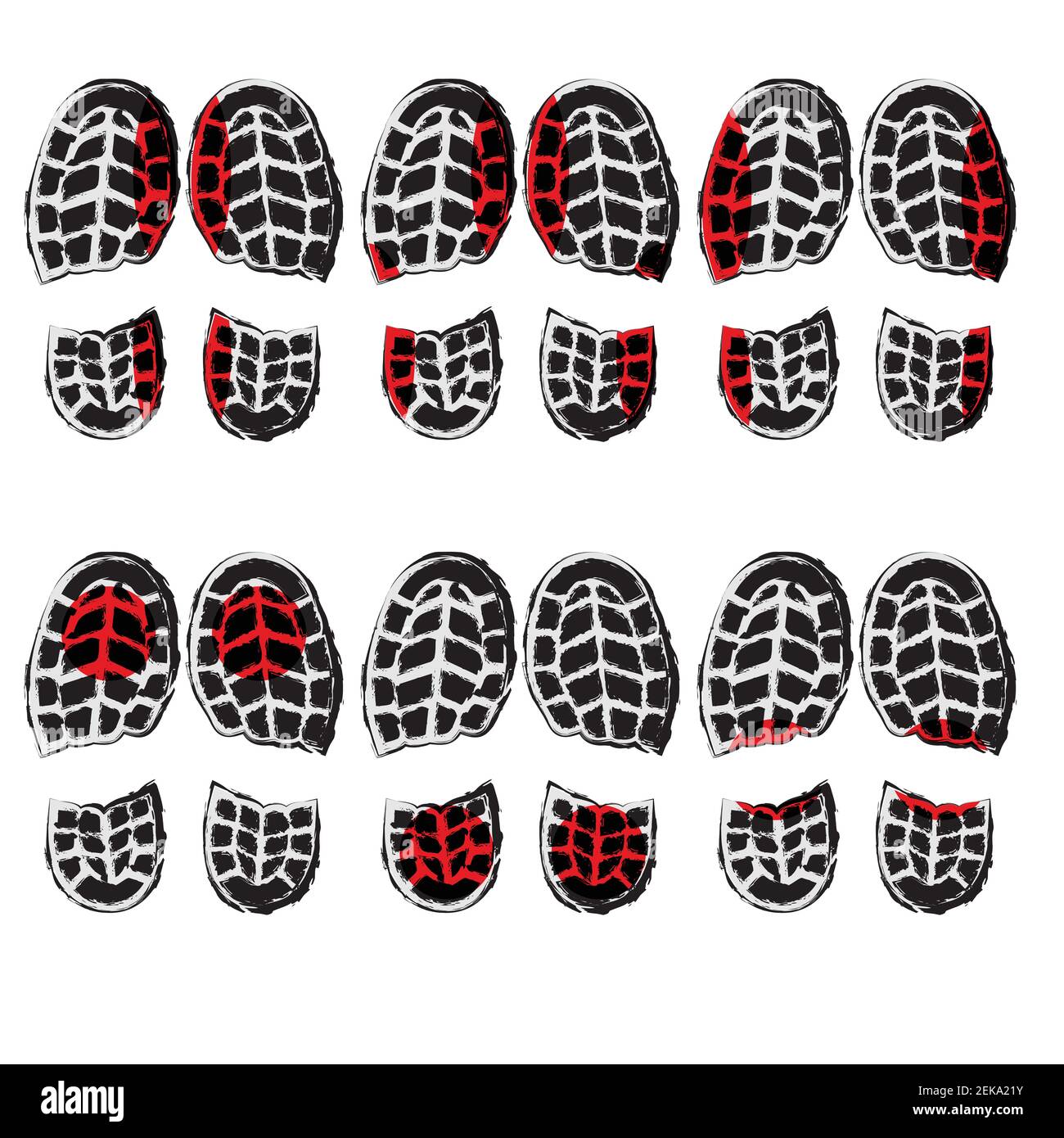 Shoe steps black human Stock Vector Images - Alamy