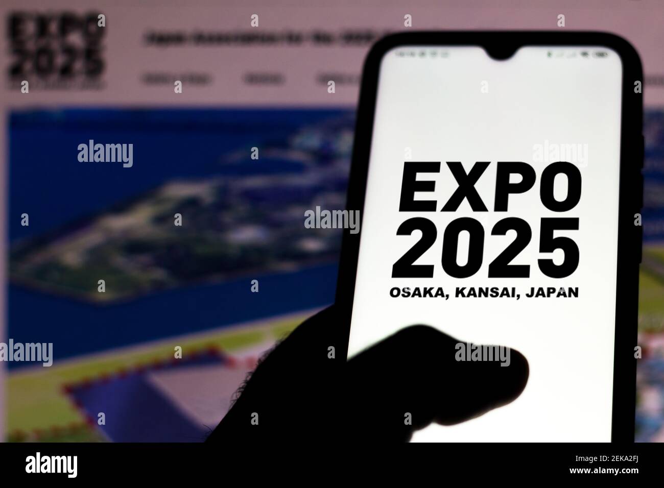 In this photo illustration the Expo 2025 (Expo 2025 Osaka, Kansai ...