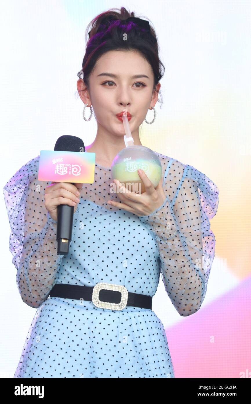 Chinese actress Song Zu'er, also known as Lareina Song, attends a ...