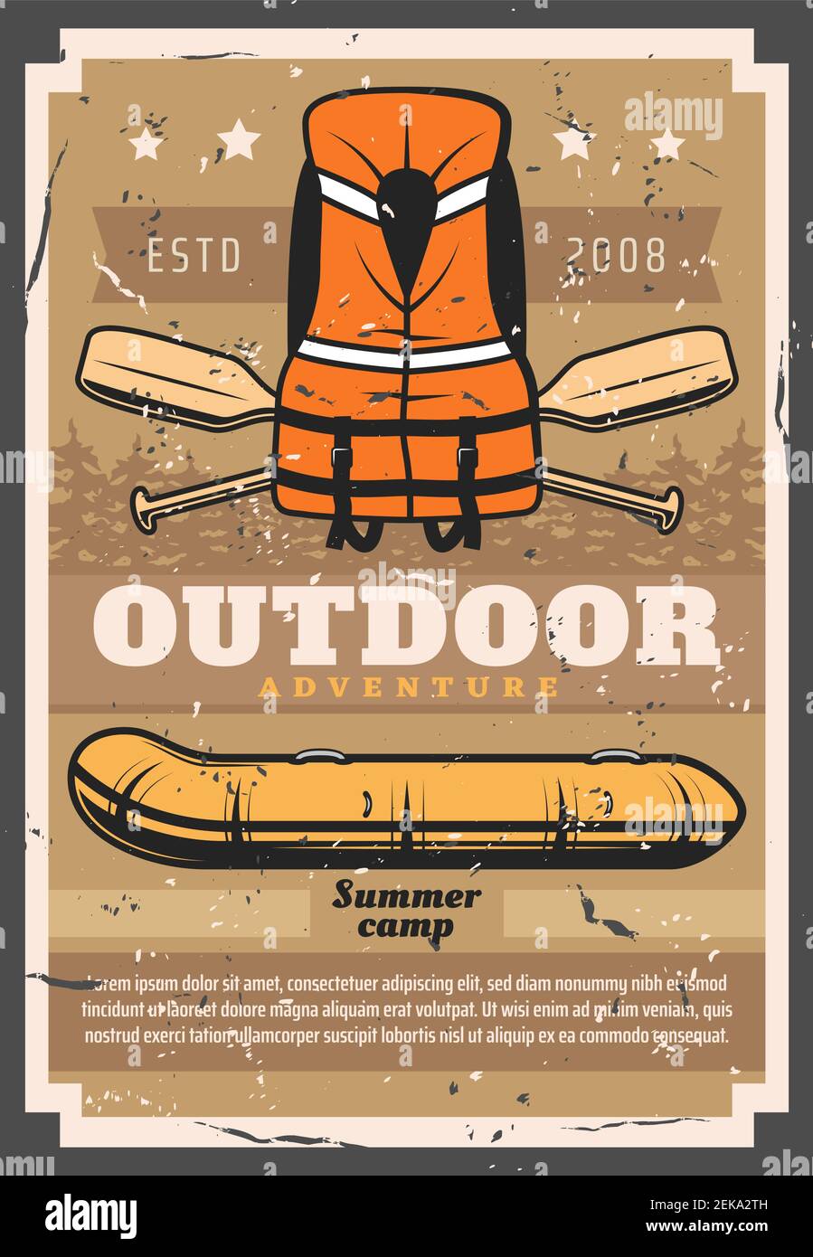 Whitewater course Stock Vector Images - Alamy