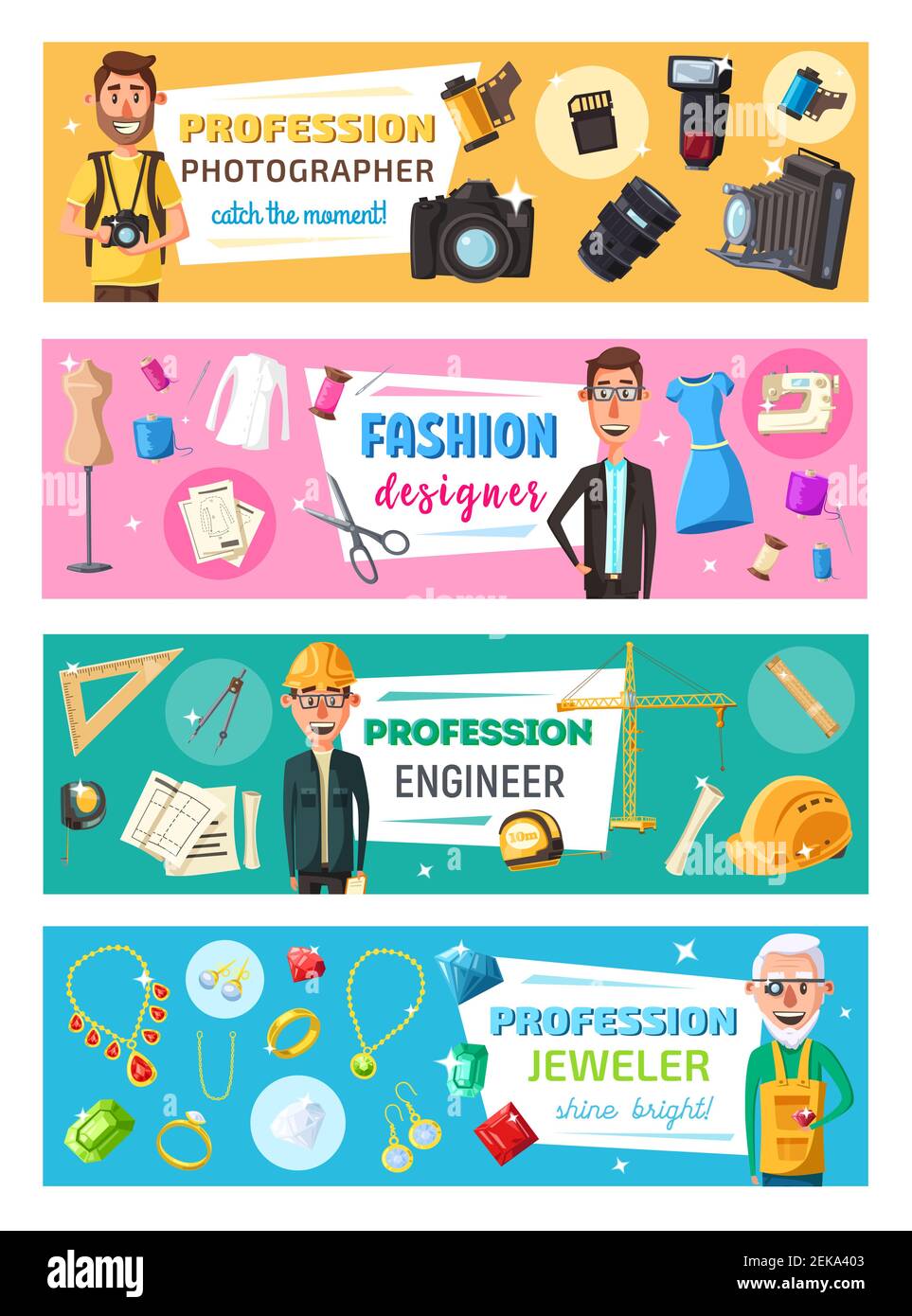 Fashion designer, photographer, construction engineer and jeweler ...