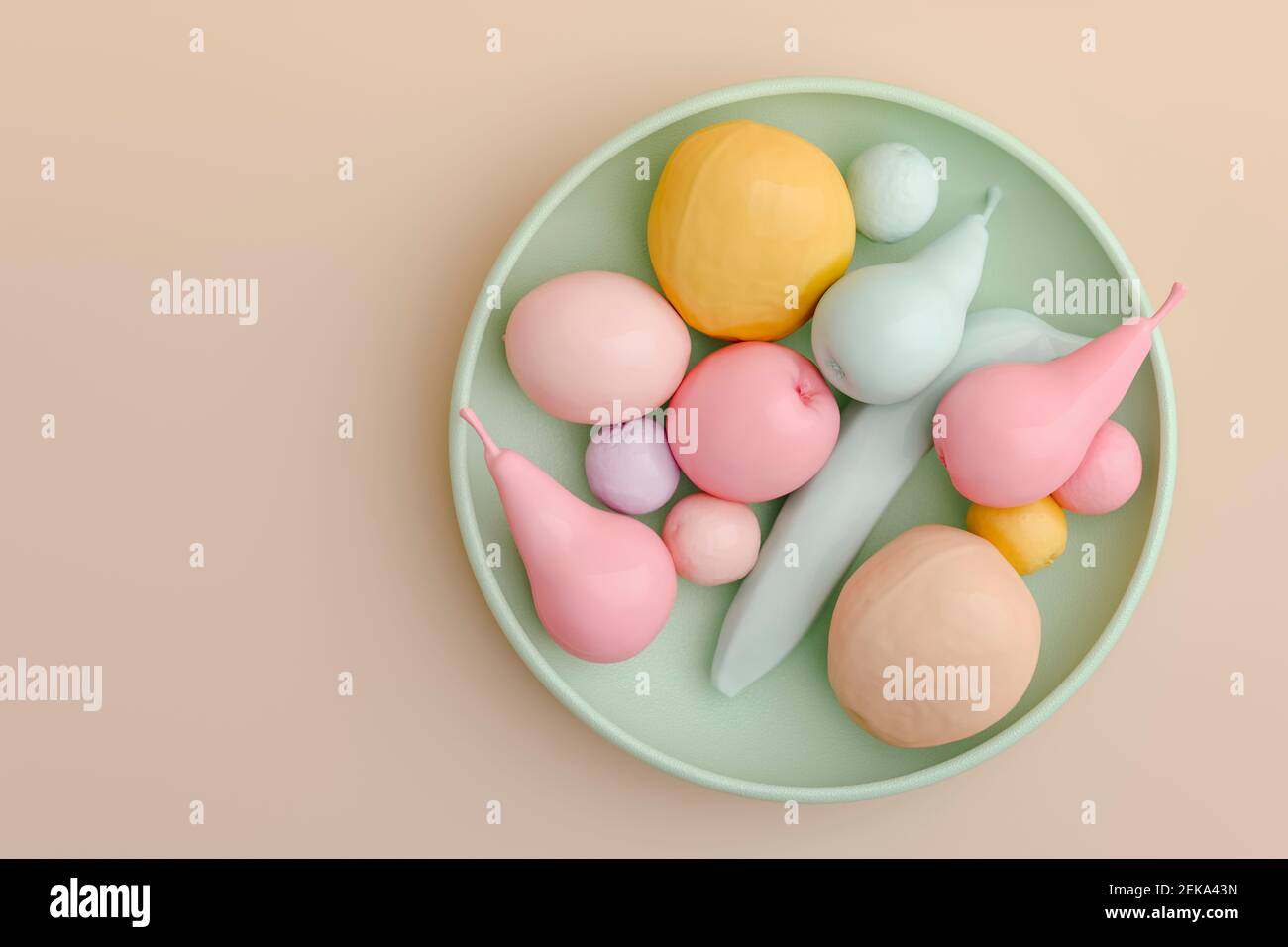 Pastel color plate hi-res stock photography and images - Alamy