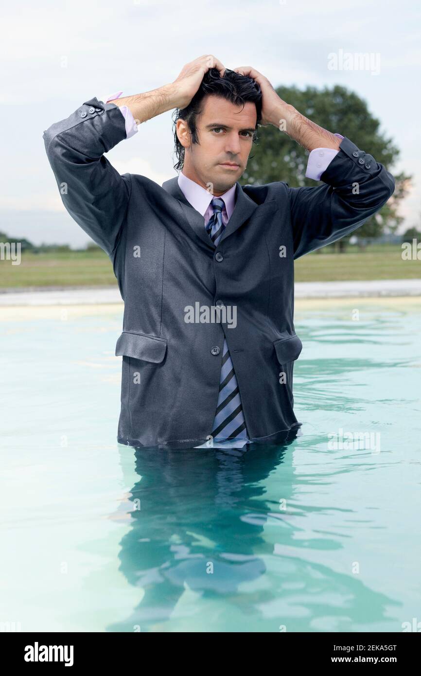 Confidence in pool industry hi-res stock photography and images - Alamy