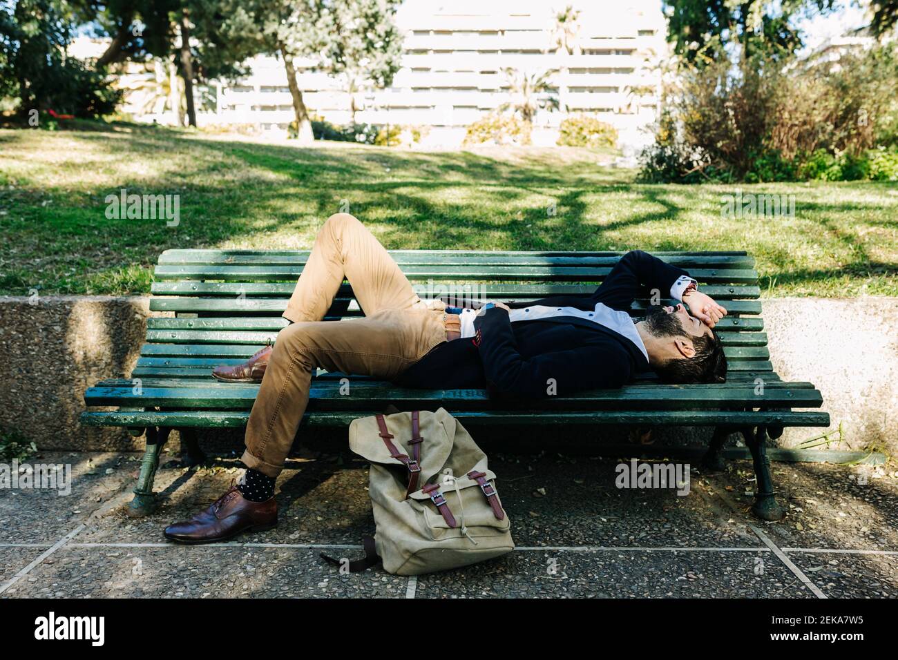 Lying bench hi-res stock photography and images - Alamy