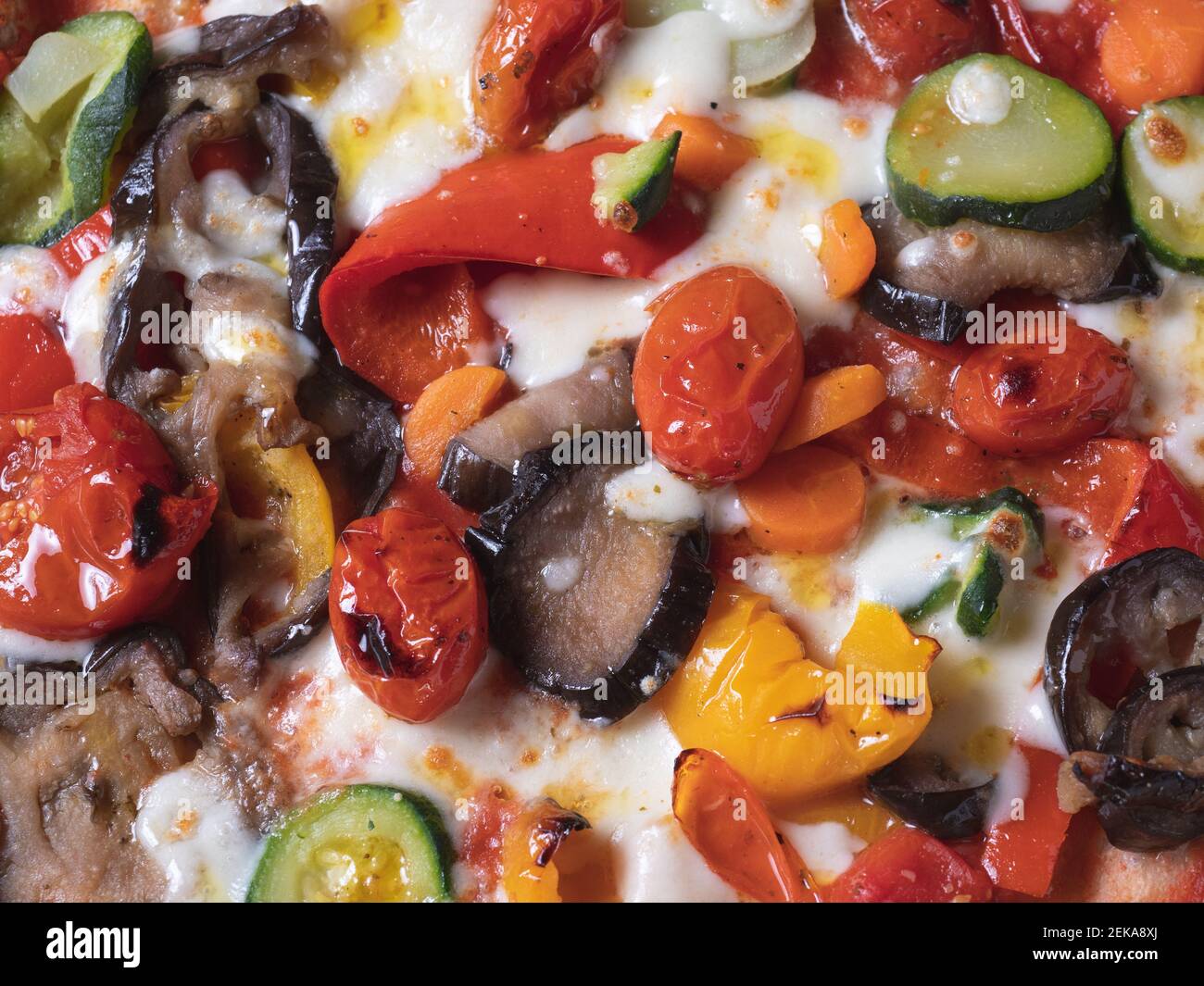 Pizza topping top view with tasty ingredients Stock Photo - Alamy