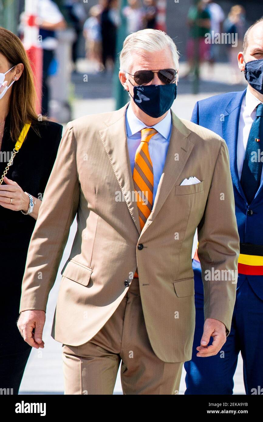 King Philippe, Filip of Belgium attending Te Deum in Brussels, Belgium ...