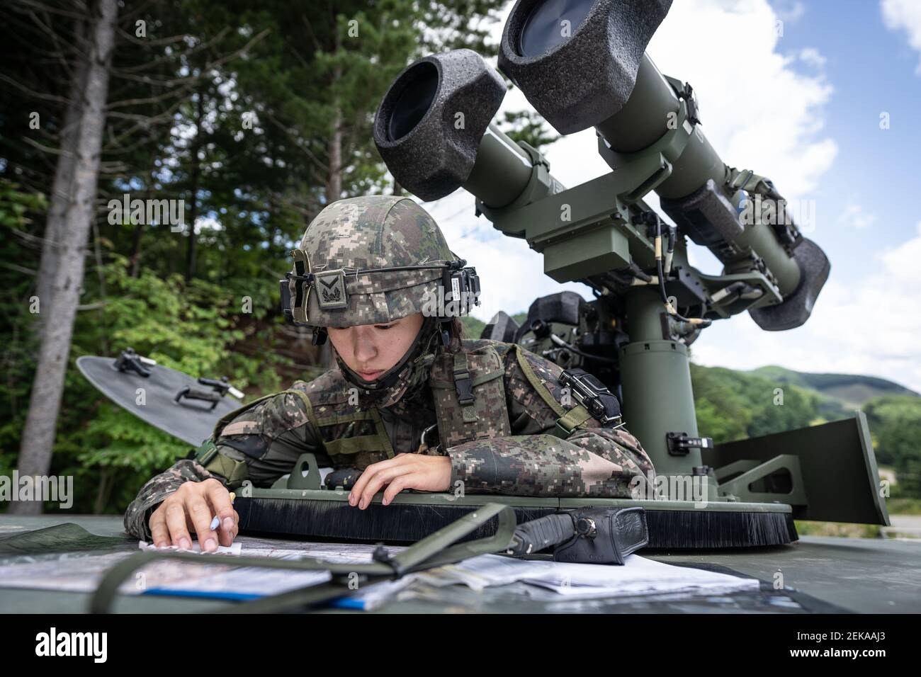 Inje, South Korea - July 17, 2020: A ROK (Republic of Korea) Army ...
