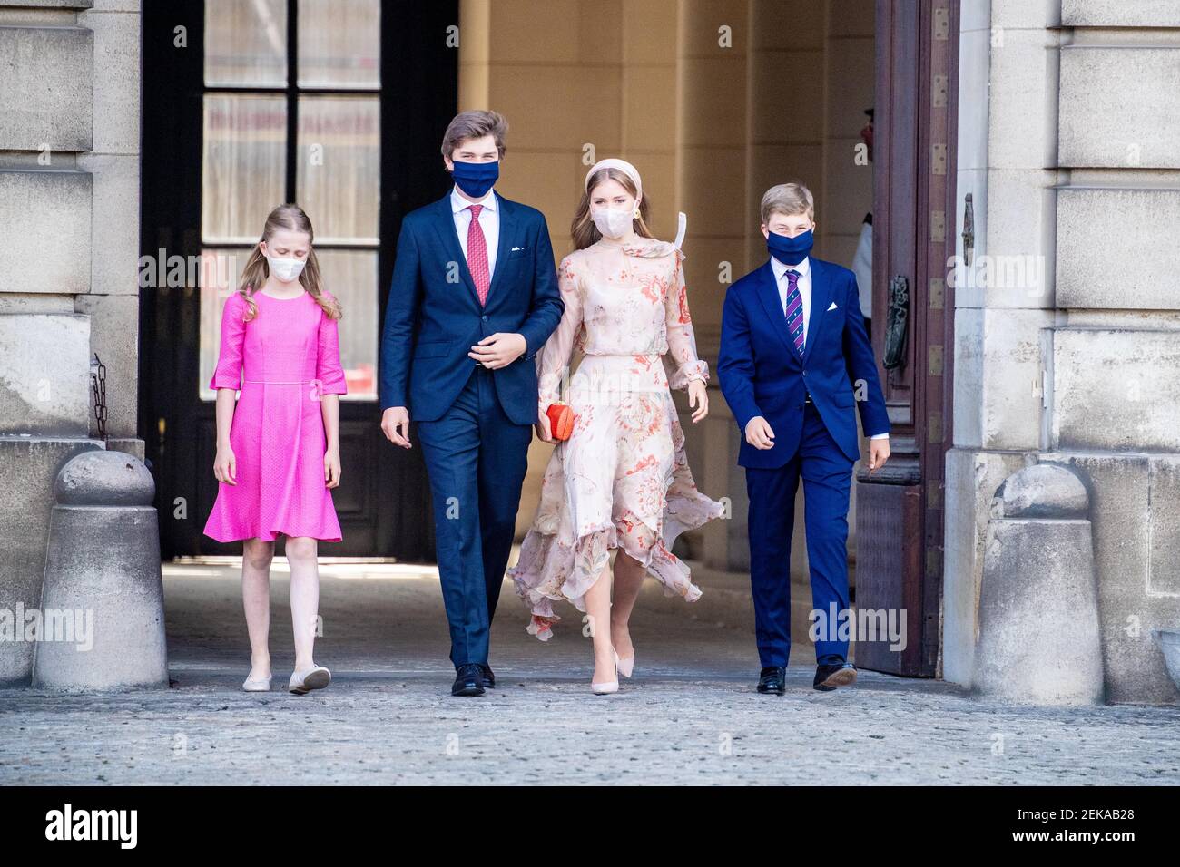 Princess Elisabeth, Prince Gabriel, Prince Emmanuel and Princess ...
